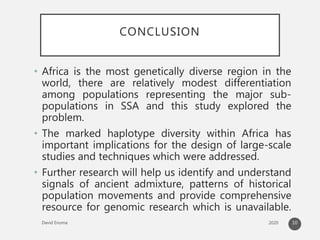 African population genetics | PPTX