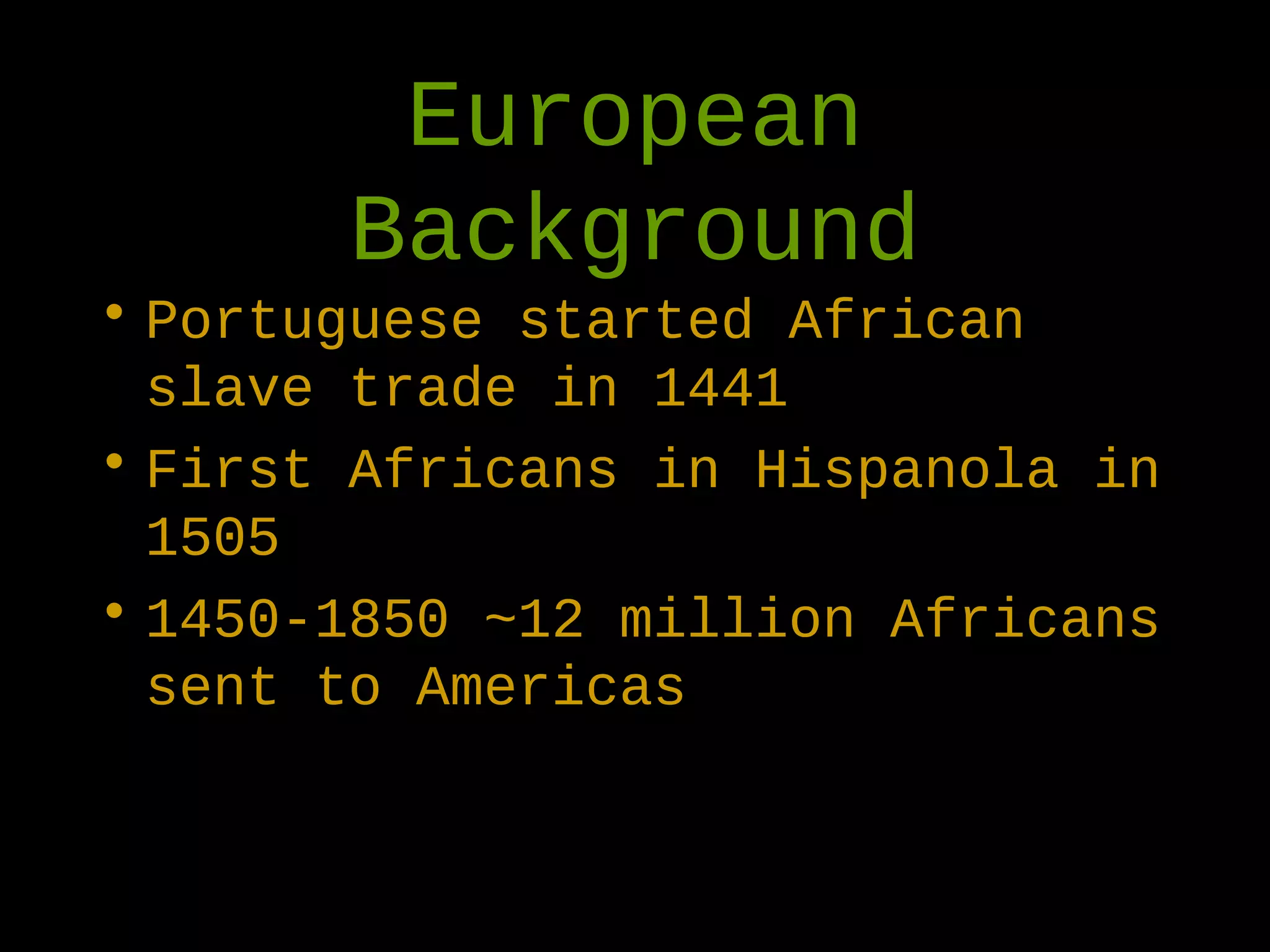 African slave trade | PPT