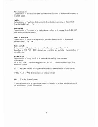 African standards for shea kernel | PDF