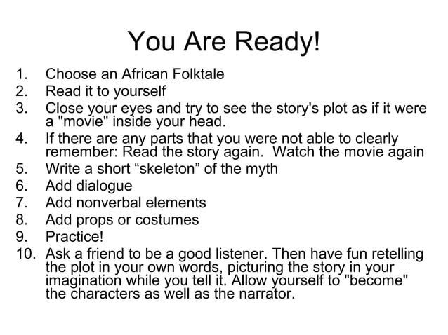 African Storytelling | PPT