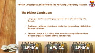 African studeis. Africa has over 800 to | PPT