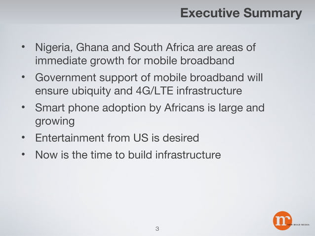 African telecom landscape overview nrm | PPT