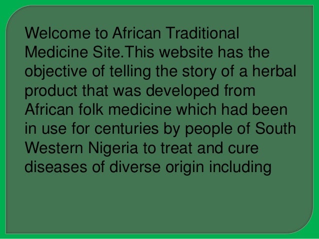 African Traditional Herbal Medicine