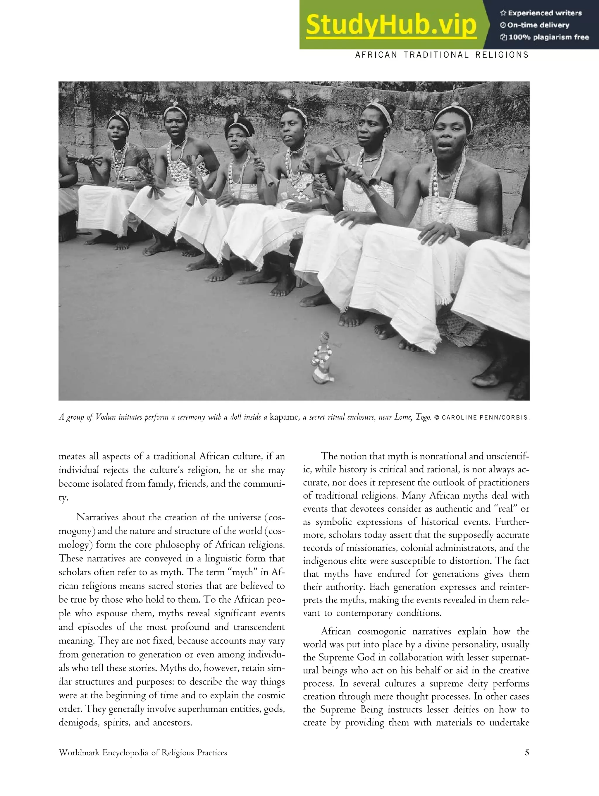 African Traditional Religions | PDF