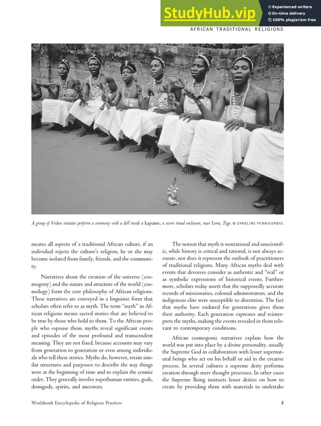 African Traditional Religions | PDF