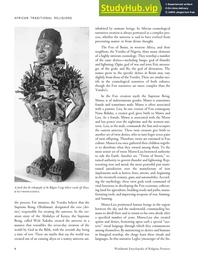 African Traditional Religions | PDF