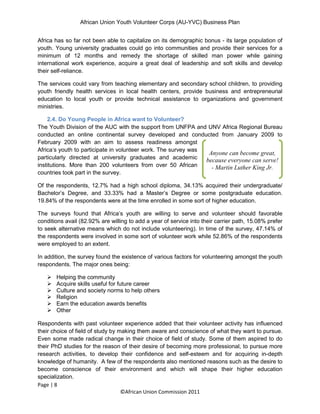 African union youth volunteer corps (au yvc) business plan (english)(1 ...