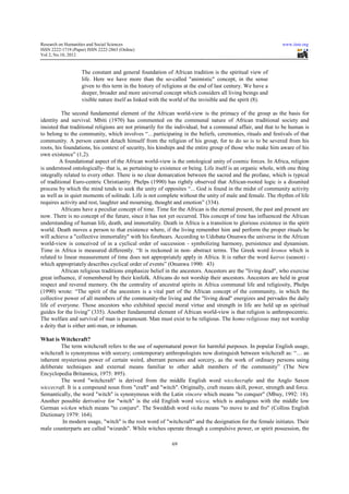 African world view and the challenge of witchcraft | PDF