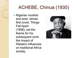 African Writers | PPTX