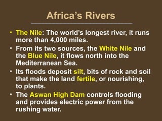 AFRICA Physical Geography Power Point and its impact. | PPTX