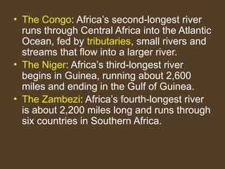 AFRICA Physical Geography Power Point and its impact. | PPT