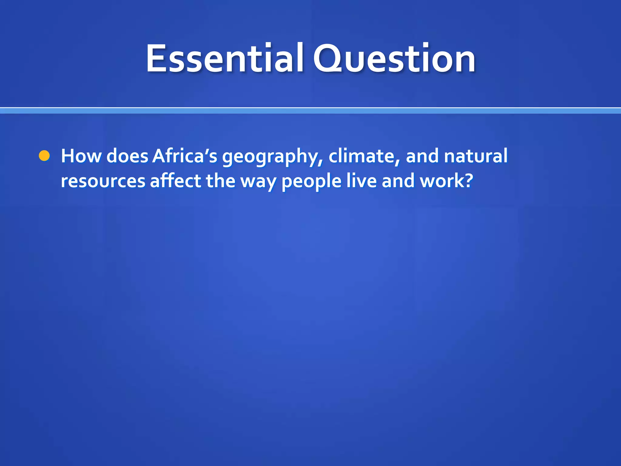 Africa physical features powerpoint | PPTX