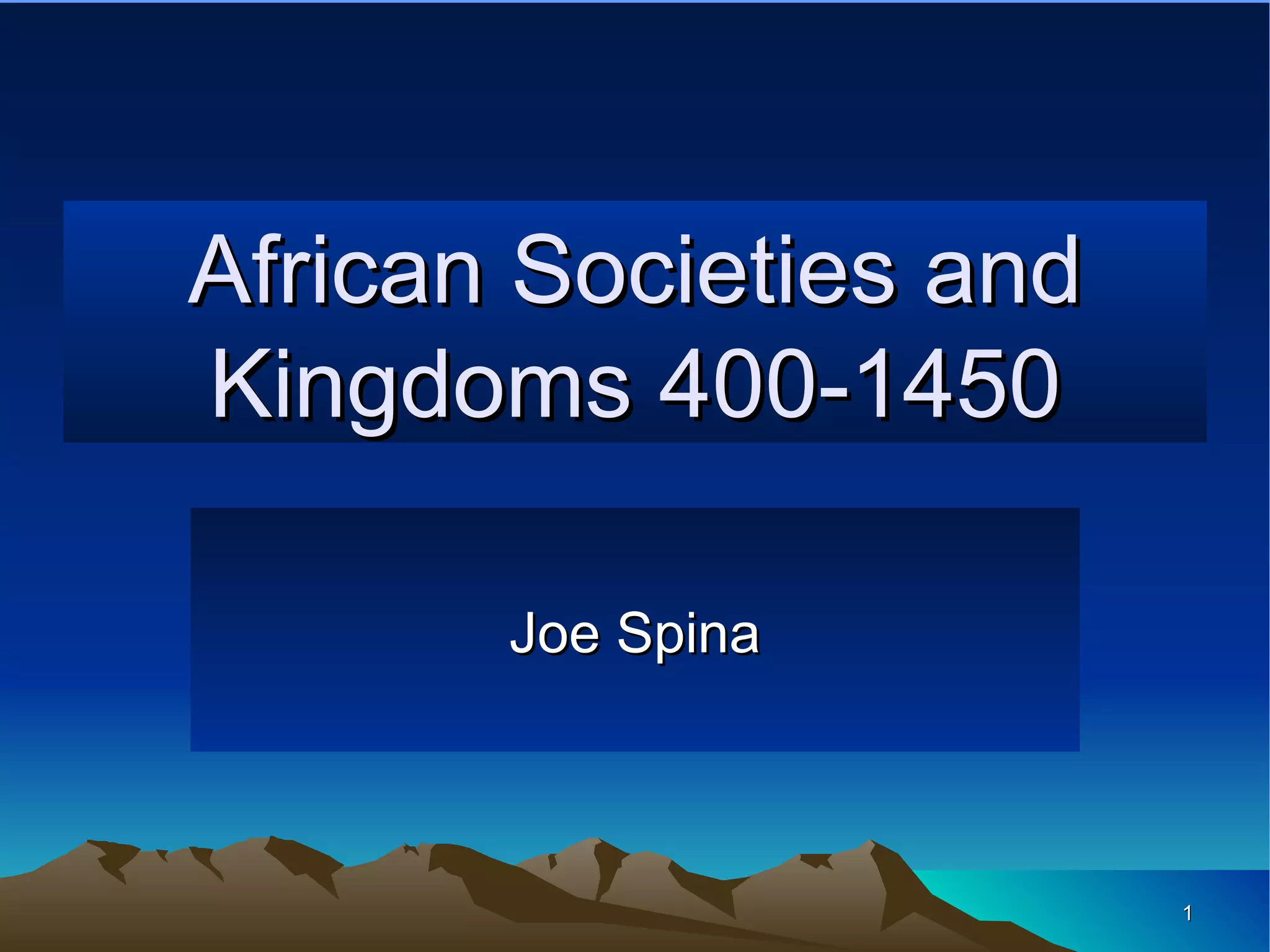 Africa History | PPT