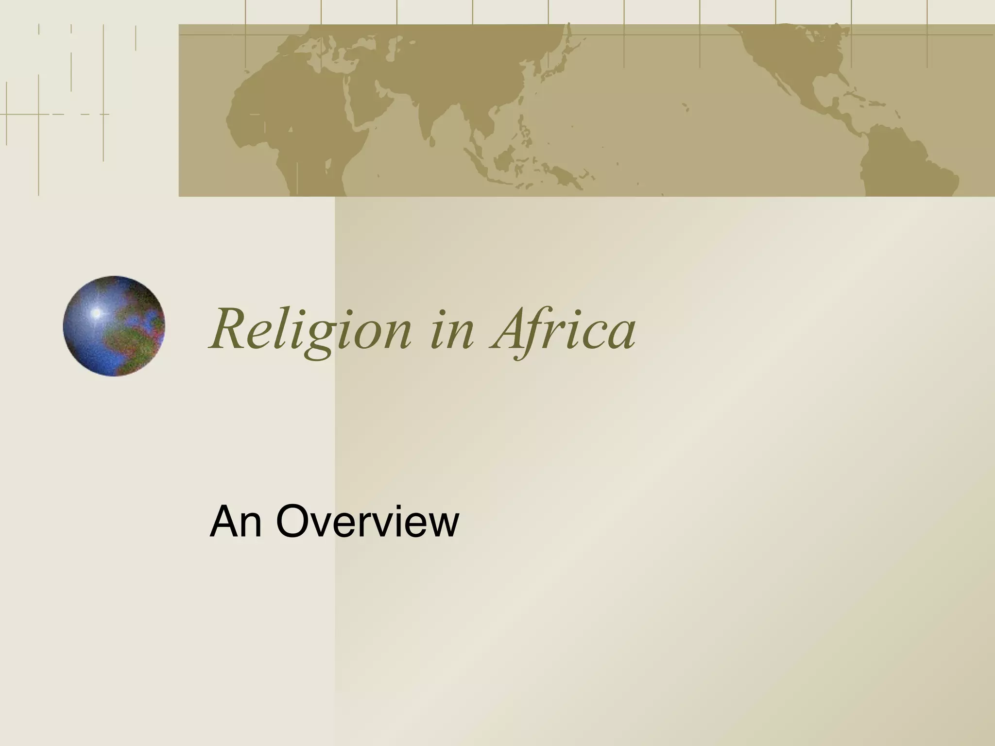 Africa- Religions | PPT