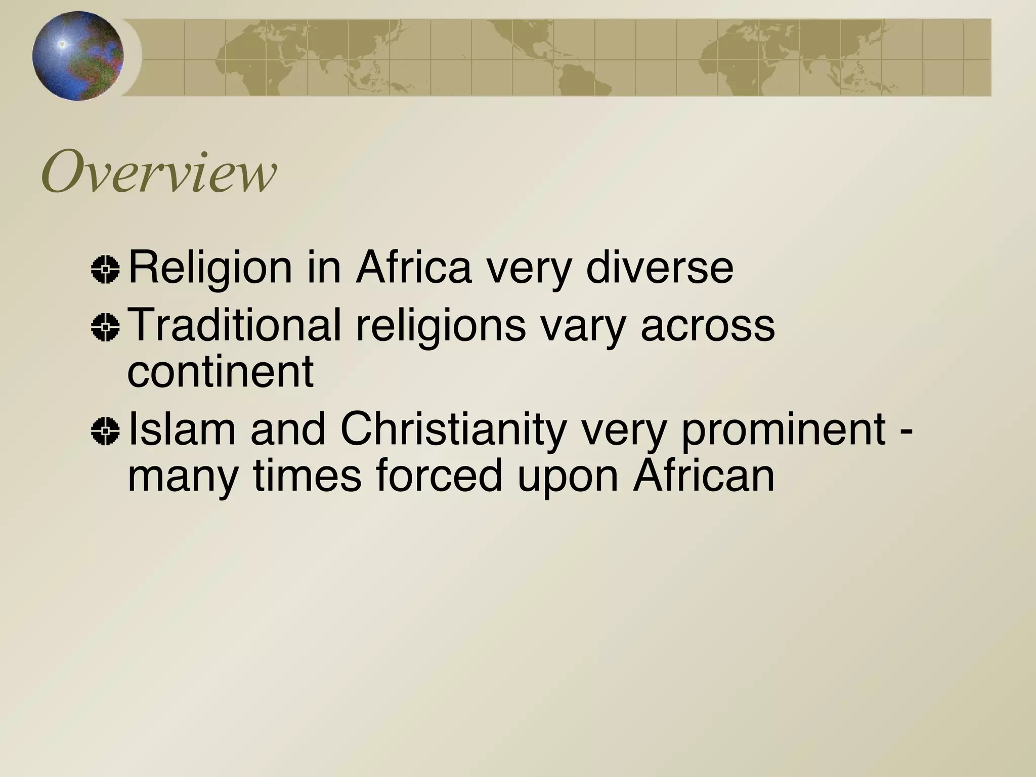 Africa- Religions | PPT