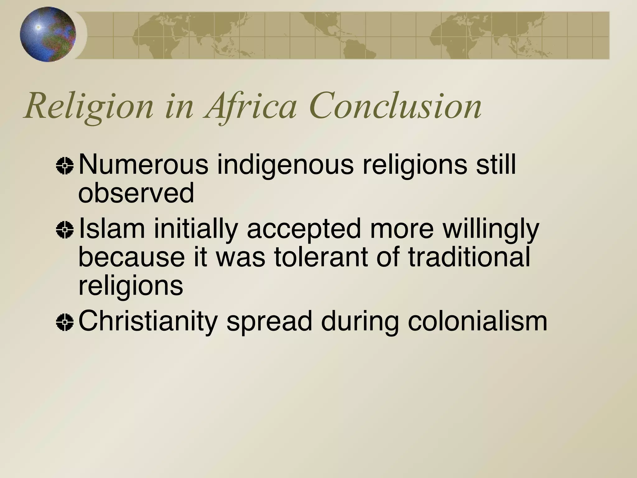 Africa- Religions | PPT