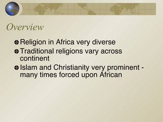Africa- Religions | PPT