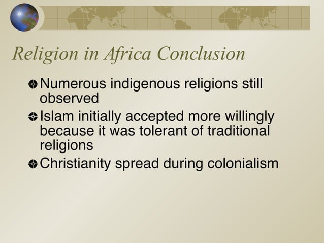 Africa- Religions | PPT | Religion & Spirituality