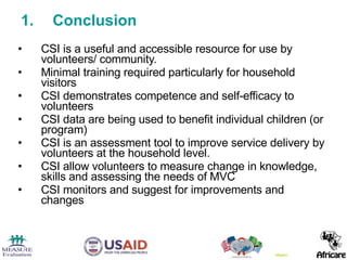 Tanzania Experience on Adaptation of CSI Tool: Case of Africare COPE | PPT