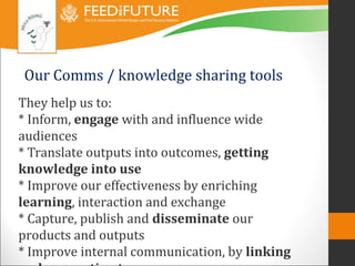 Introduction to the communication tools used in Africa RISING | PPT