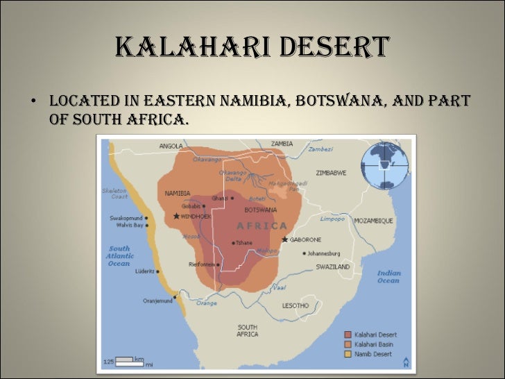 Kalahari Desert Location