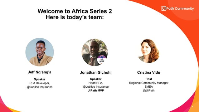 Africa Series 2 Session 1 - UiPath Studio | PPT