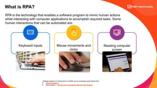 Africa Series 2 Session 1 - UiPath Studio | PPT