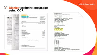 Africa Series 2, Session 5: UiPath Document Understanding | PDF