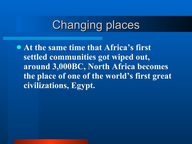 Africa’S First People | PPT