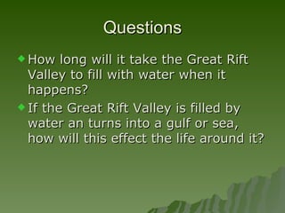 Africa The Great Rift Valley | PPT