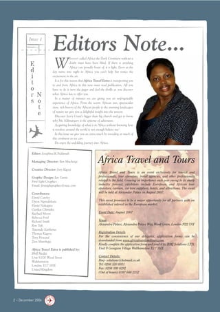 Tawanda Kanhema - Africa Travel Extra December 2006 | PDF