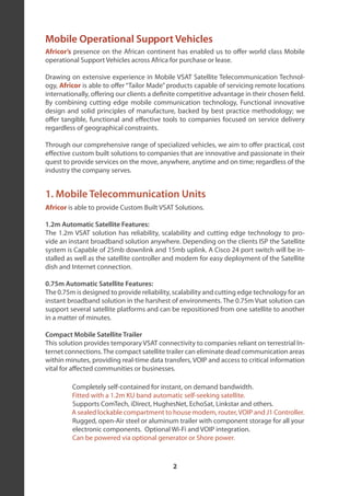Africor Mobile Op Support Vehicles 110927 | PDF