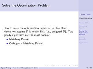 A Friendly Guide To Sparse Coding | PDF