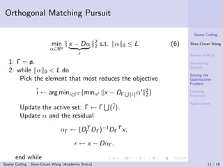 A Friendly Guide To Sparse Coding | PDF
