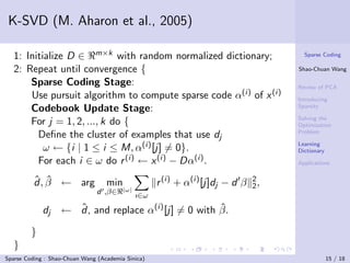 A Friendly Guide To Sparse Coding | PDF