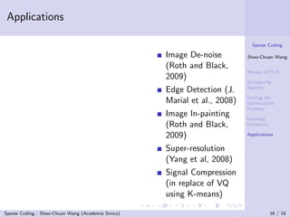 A Friendly Guide To Sparse Coding | PDF