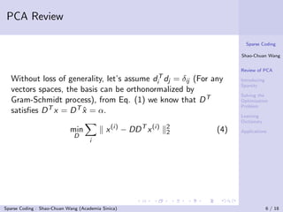 A Friendly Guide To Sparse Coding | PDF