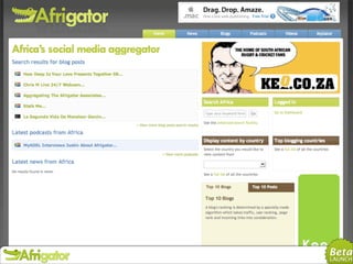Afrigator.com Beta Launch Presentation | PPT