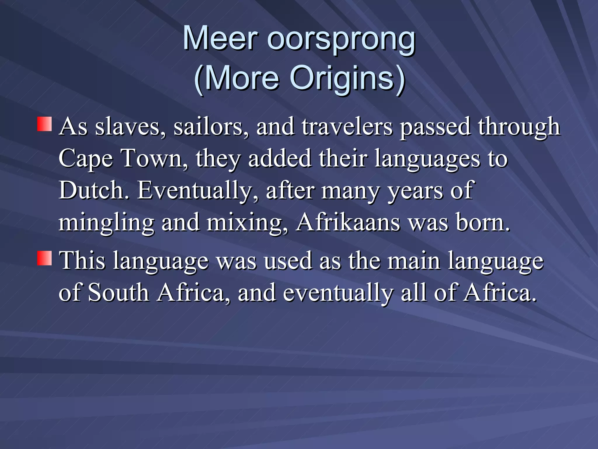 Afrikaans | PPT
