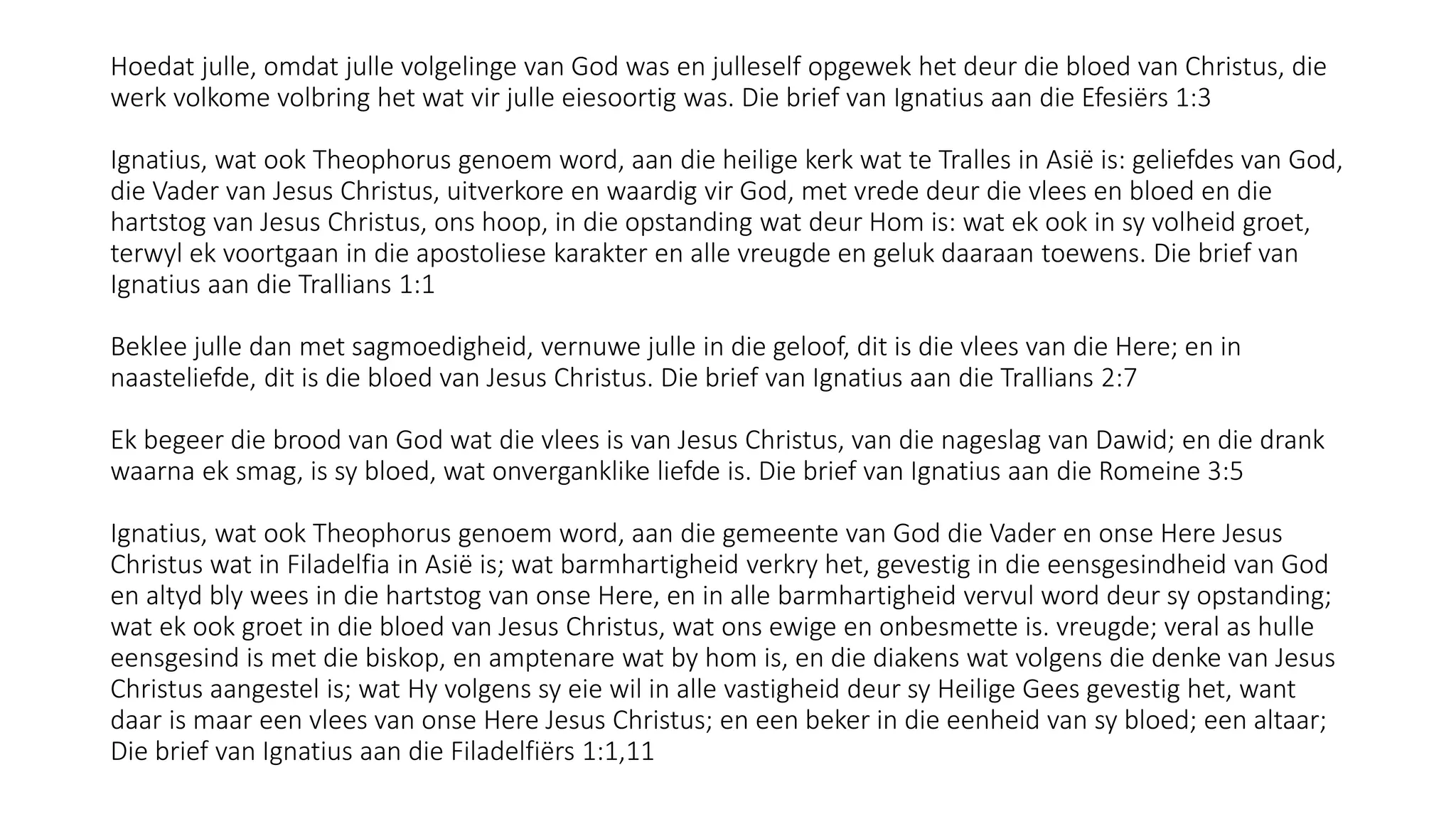 Afrikaans - Die kosbare bloed van Jesus Christus - The Precious Blood ...