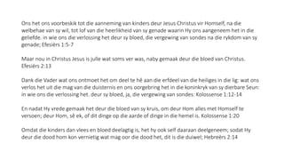 Afrikaans - Die kosbare bloed van Jesus Christus - The Precious Blood of Jesus Christ.pptx