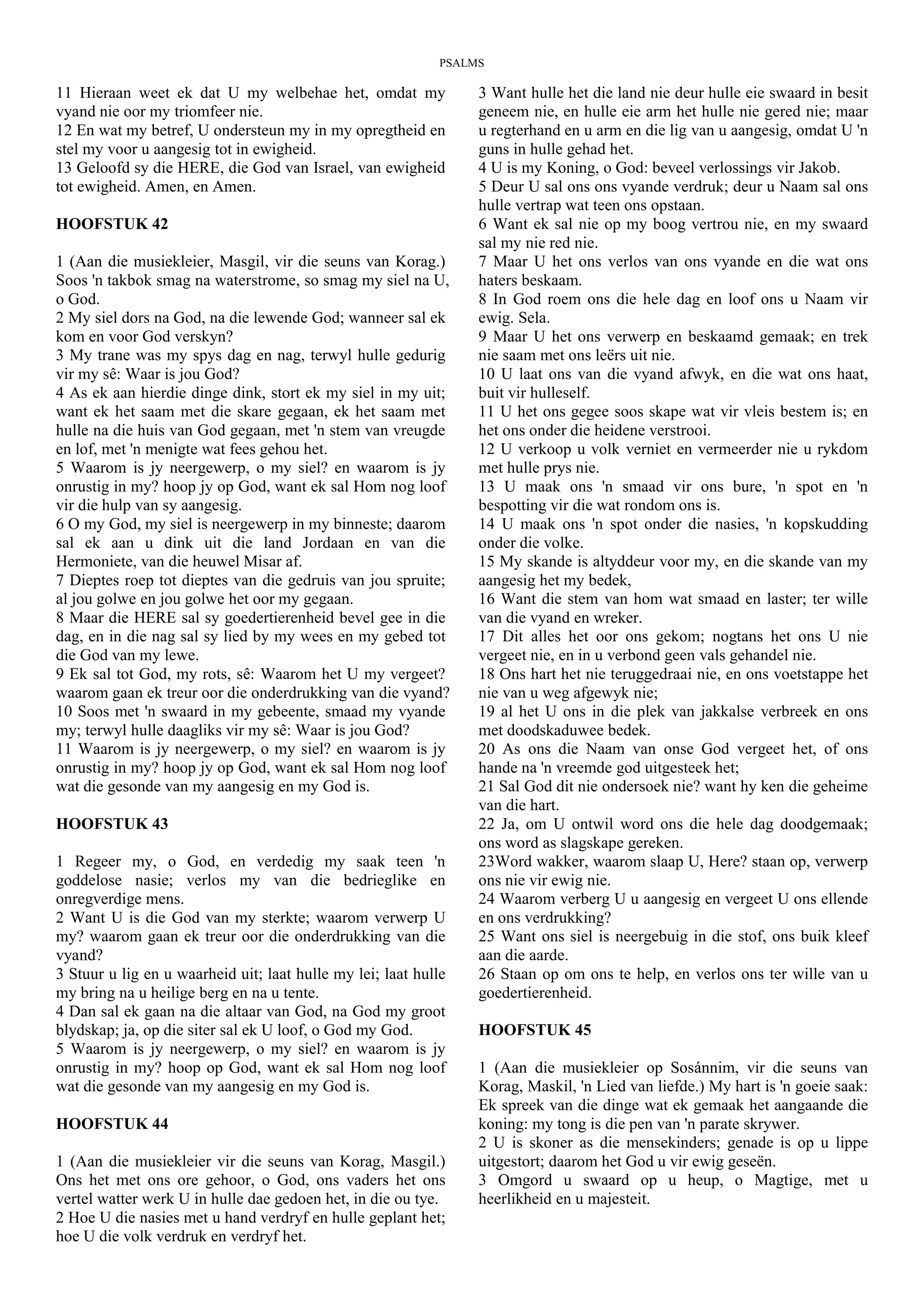 Afrikaans - The Book of Psalms - King James Bible.pdf