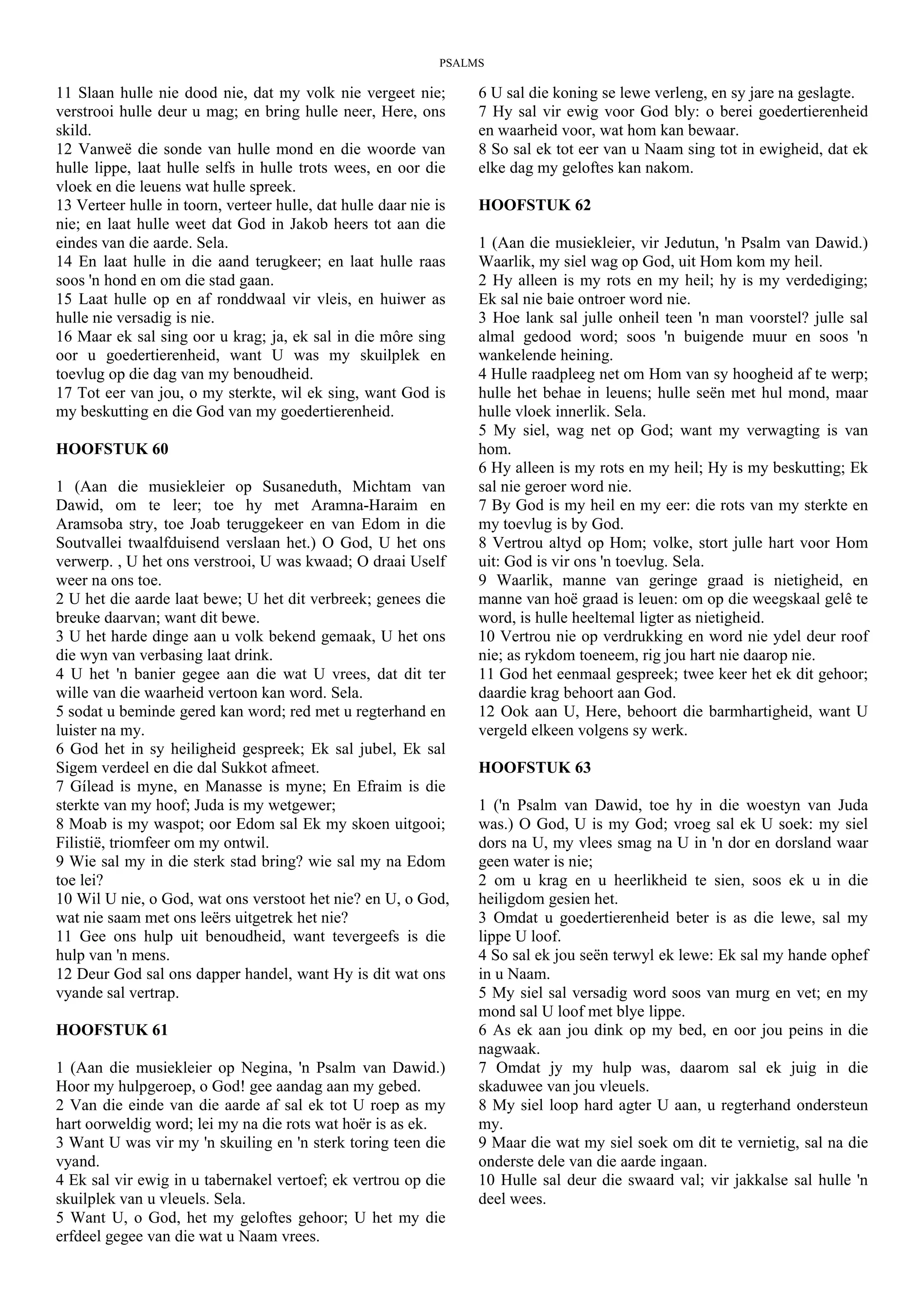 Afrikaans - The Book of Psalms - King James Bible.pdf