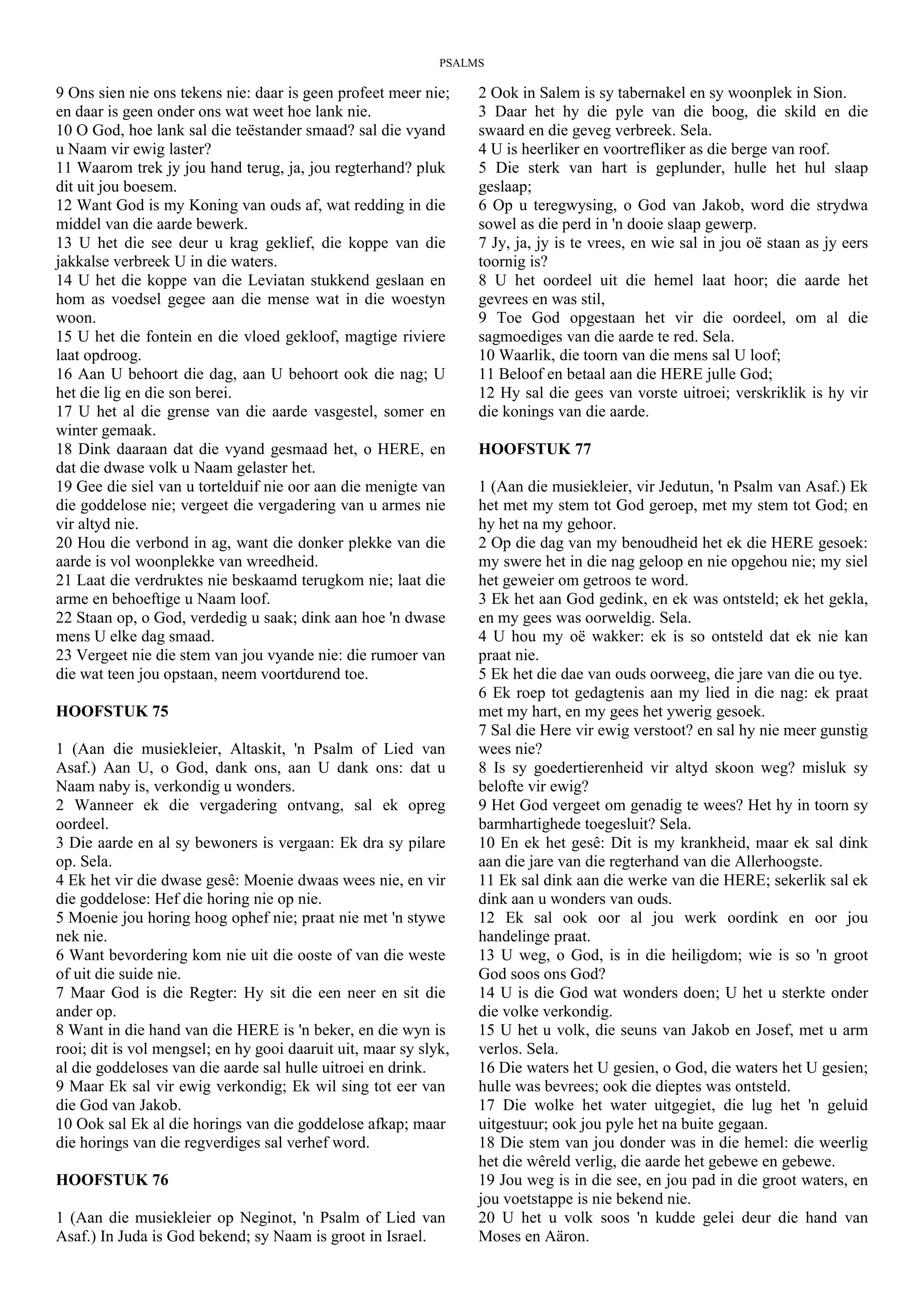 Afrikaans - The Book of Psalms - King James Bible.pdf