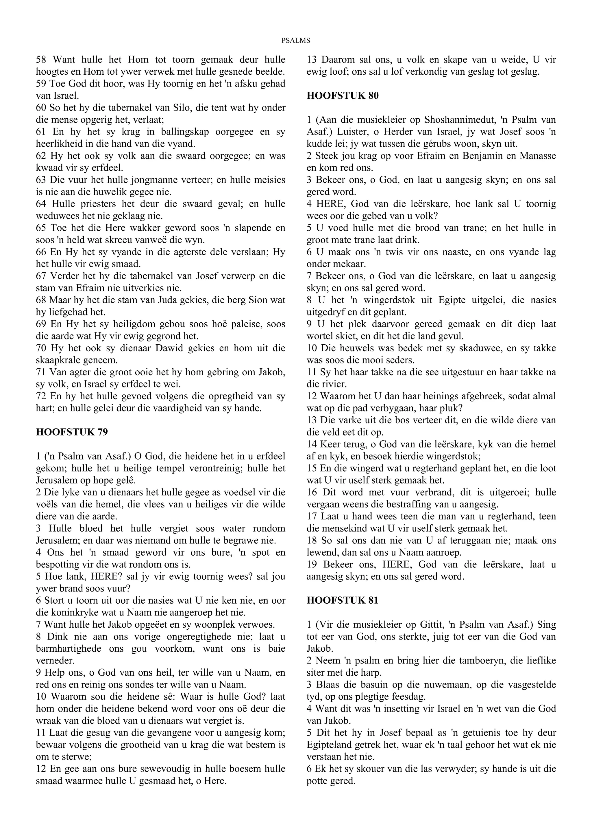 Afrikaans - The Book of Psalms - King James Bible.pdf