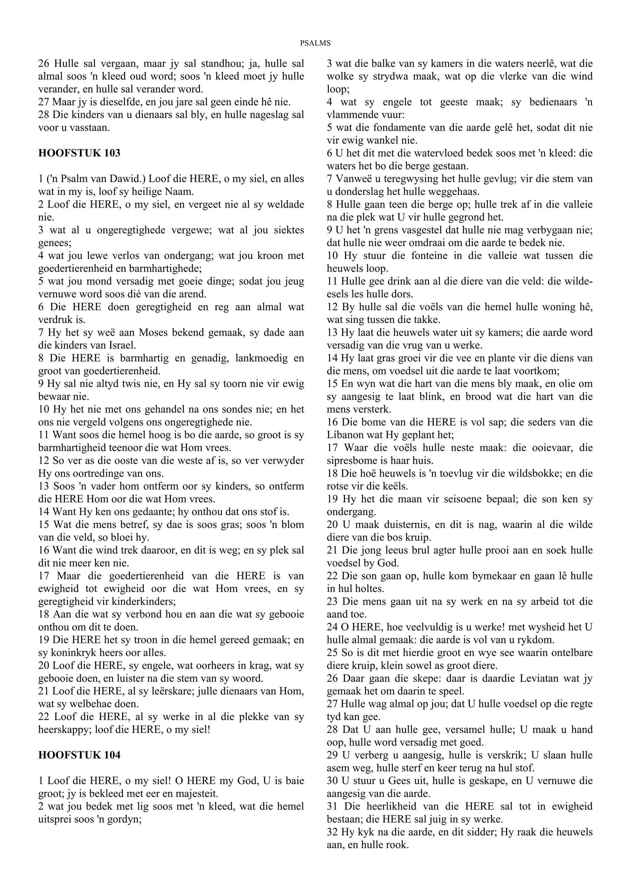 Afrikaans - The Book of Psalms - King James Bible.pdf