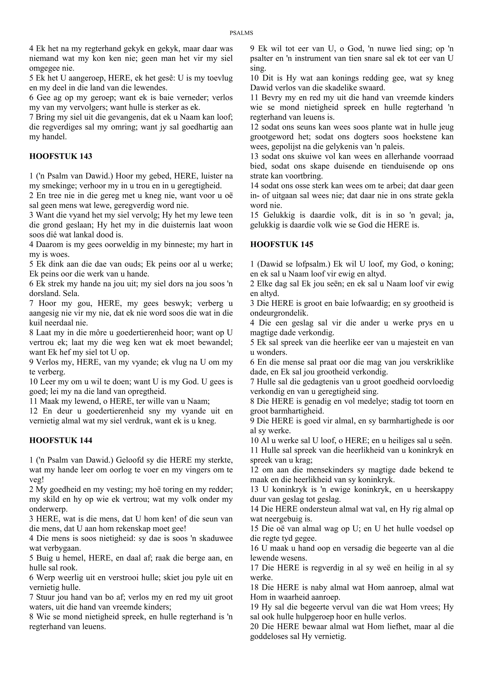 Afrikaans - The Book of Psalms - King James Bible.pdf