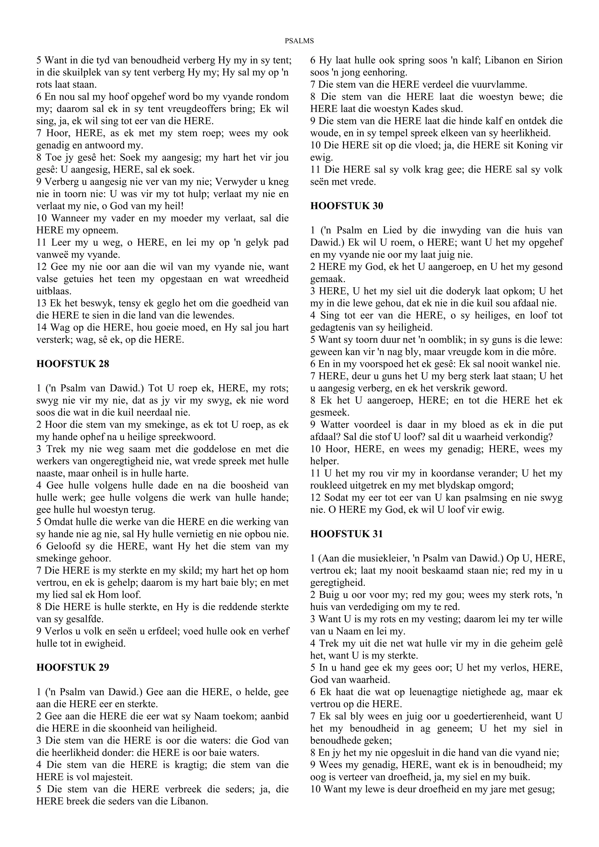 Afrikaans - The Book of Psalms - King James Bible.pdf