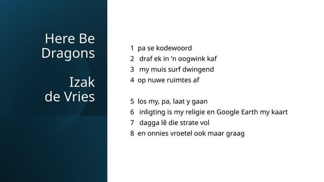 Afrikaans FAL gr.11 Here be dragons.pptx