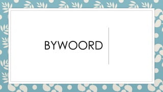Afrikaans Woordsoorte.pptx vir afrikaans | PPTX